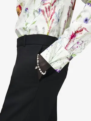 Alexander McQueen Skull And Pearl Bracelet