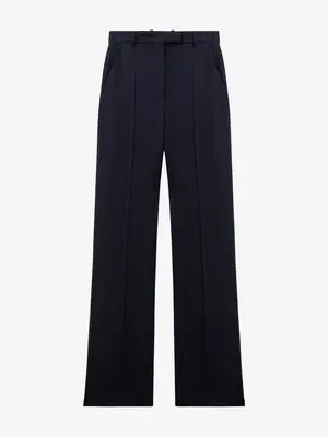 Alexander McQueen High-Waisted Tailored Trousers Indigo