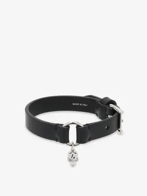 Alexander McQueen Skull Ring Wrap Bracelet - Black