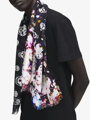Alexander McQueen Confetti Skull Scarf