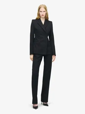 Alexander McQueen Pinstriped Tailored Trousers