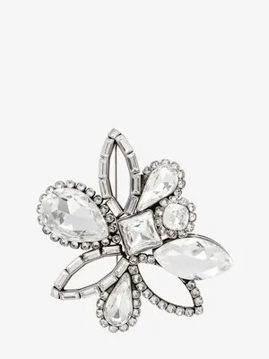 Alexander McQueen Chandelier Brooch - Antique Silver