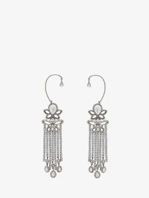 Alexander McQueen Chandelier Earrings - Antique Silver