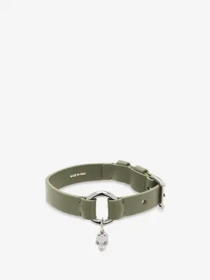 Alexander McQueen Skull Ring Bracelet - Green