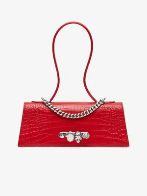 Alexander McQueen Jewelled Shoulder Bag - Red