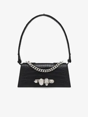 Alexander McQueen Jewelled Mini Bag - Black