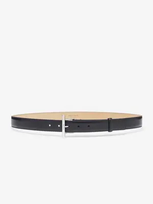 Alexander McQueen Twin Skull Belt - Black