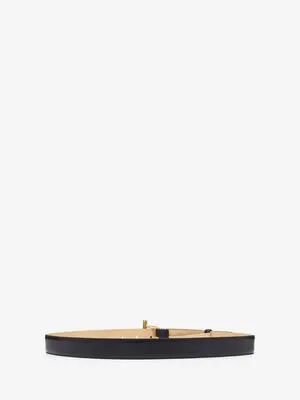 Alexander McQueen T-bar Hip Belt - Black/gold
