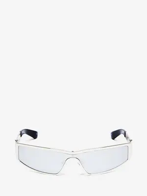 Alexander McQueen Y2k Metal Mask Sunglasses
