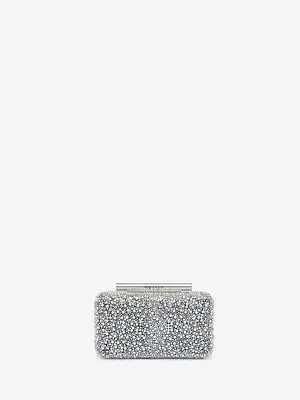 Alexander Mcqueen Silver Tone Clutches
