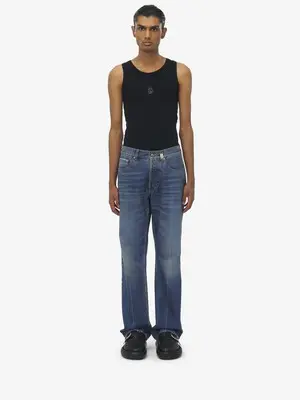 Alexander Mcqueen Light Wash Jeans For Men