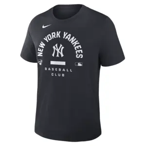 Nike New York Yankees Authentic Collection Early Work Dri-fit Mlb T-shirt - Blue