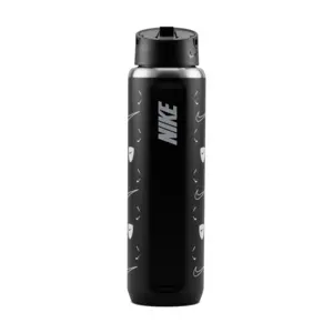 Nike Recharge Stainless-steel Straw Bottle - Black