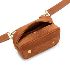 JORDAN Suede Monogram Camera Bag - Brown