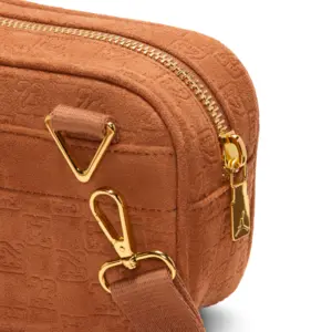 JORDAN Suede Monogram Camera Bag - Brown