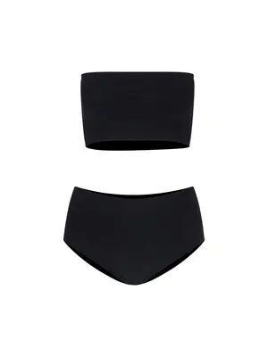 Alaïa Knitted Lingerie Set - Black