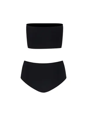 Alaïa Knitted Lingerie Set - Black