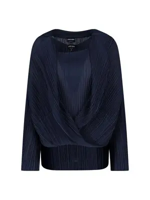 Giorgio Armani Pleated Twin-set - Blue