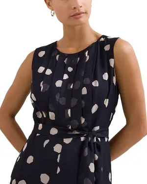 PHASE EIGHT Maxine Spot Jumpsuit - Navy/ivory