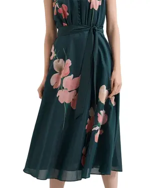 PHASE EIGHT Lucinda Button Front Floral Dress