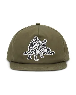 LES DEUX Logo Basketball Cap - Olive Night