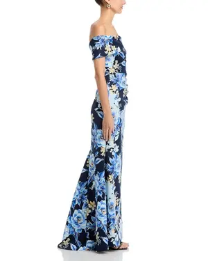 Eliza J One-shoulder Gown