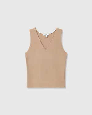 CASASOLA Evelina Silk Tank Top