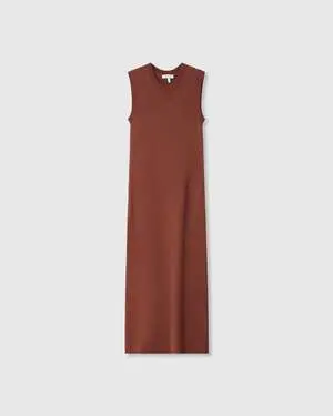 CASASOLA Violeta Midi Dress - Brown