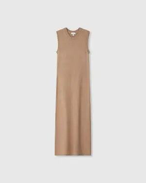 CASASOLA Violeta Midi Dress - Camel