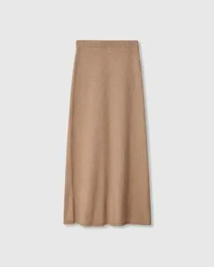 CASASOLA Martina Knit Skirt Camel