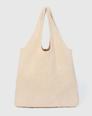 CASASOLA Costanza Knit Bag - Tapioca