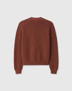 CASASOLA Aurora Cotton Cardigan - Brown