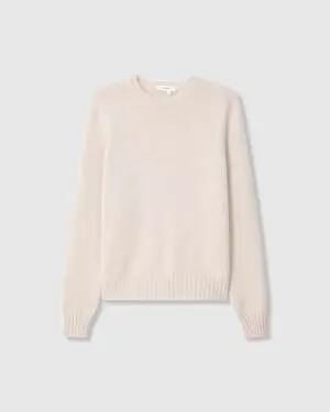 CASASOLA Crewneck Merino Wool Sweater - Sand