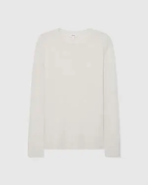 CASASOLA Maria Crewneck Cashmere Sweater - Tapioca