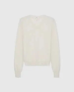 CASASOLA Giada V-neck Sweater - Tapioca