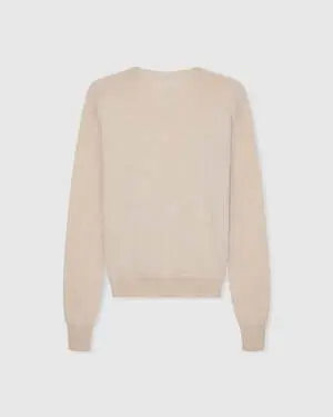 CASASOLA Giada V-neck Sweater - Sand