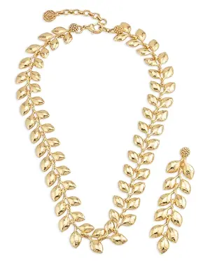 CAPUCINE DE WULF Golden Lauren Convertible Necklace, 16