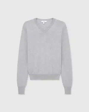 CASASOLA Giada V-neck Sweater - Grey