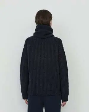 CASASOLA Ciro W Scarf - Navy