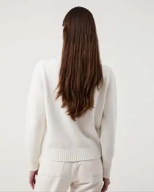 CASASOLA Pina Four-ply Crewneck Sweater - Tapioca