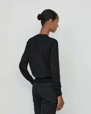 CASASOLA Cosima V-neck Sweater - Black