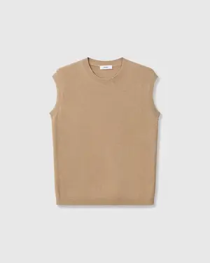 CASASOLA Milena Linen Top - Camel