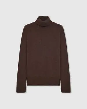 CASASOLA Adelina Turtleneck - Espresso