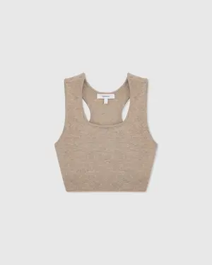 CASASOLA CASASOLA Ada Crop Tank Sand