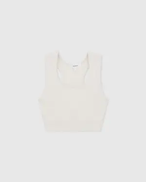 CASASOLA Ada Crop Tank Tapioca