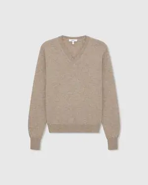 CASASOLA Tonina V-neck Sweater - Stone
