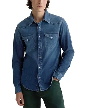 Ag Classic Fit Western Shirt - Dawn Sky