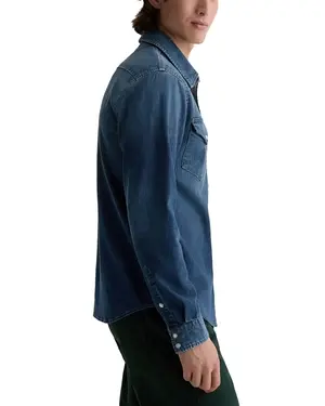 Ag Classic Fit Western Shirt - Dawn Sky