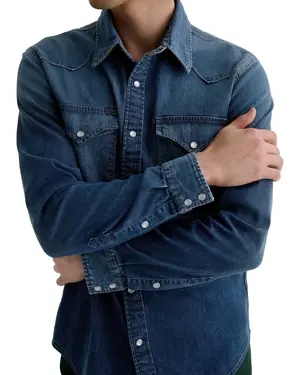 Ag Classic Fit Western Shirt - Dawn Sky
