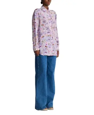 Balmain Printed Cotton Poplin Shirt